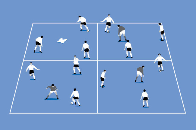 Lose the ball, win it back - Advanced Football & Soccer Training Drills ...