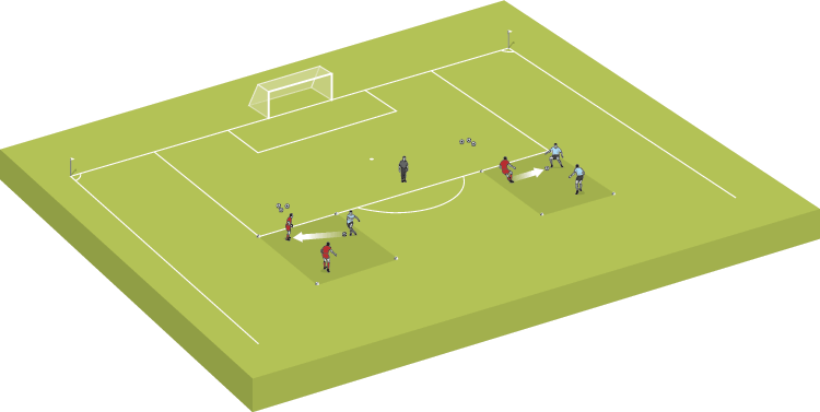 Running With The Ball - Football & Soccer Warm Up Drills - Soccer Coach ...