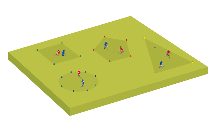 Winning your battles - warm up - Soccer Warm Ups - Soccer Coach Weekly