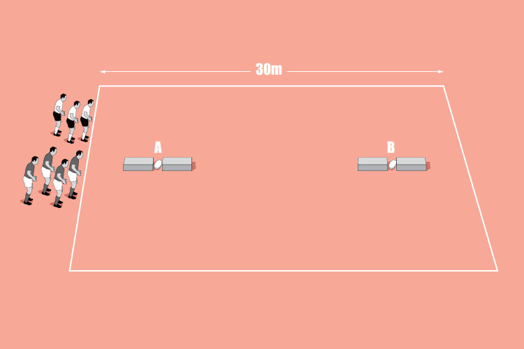 B' defender at rucks: Stop the 9 - Rugby Training Session & Practice ...