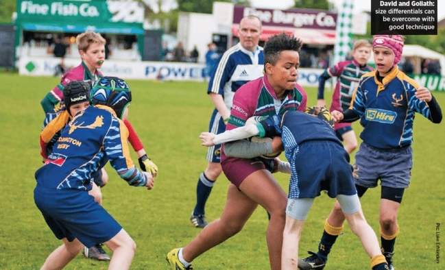 How to tackle the big kid - Rugby Training Drills & Games - Rugby Coach ...