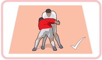 Rugby front-on tackle footwork - Rugby Tackling Drills - Rugby Coach Weekly