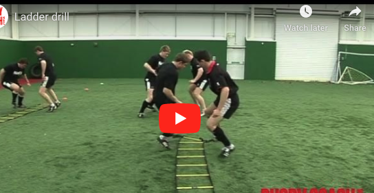 VIDEO: Ladder mirror warm up - Rugby Footwork & Agility Drills - Rugby ...